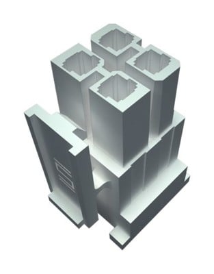 Samtec IPBD-03-D-K Rectangular Connector Housing for sale