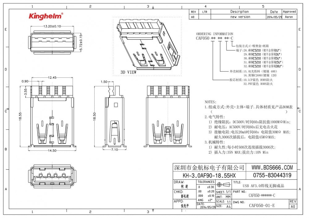 KH-3.0AF90-18.55HX technical document preview