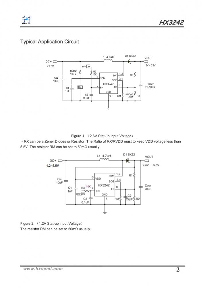 HX3242 datasheet page 2