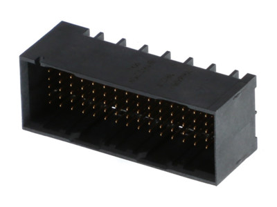 Impact 100 Ohm 2 Pair Vertical Backplane Header, Unguided, Dual Endwall,  16 Columns, 96 Circuits, Pin Length 4.90mm, Plated Through Hole Dimension 0.39mm, Lead-Free for sale