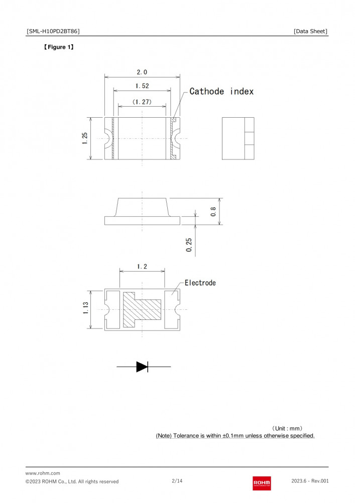 SML-H10PD2BT86 technical document page 2