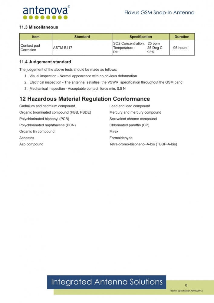 Antenova B5812-04 datasheet page 8