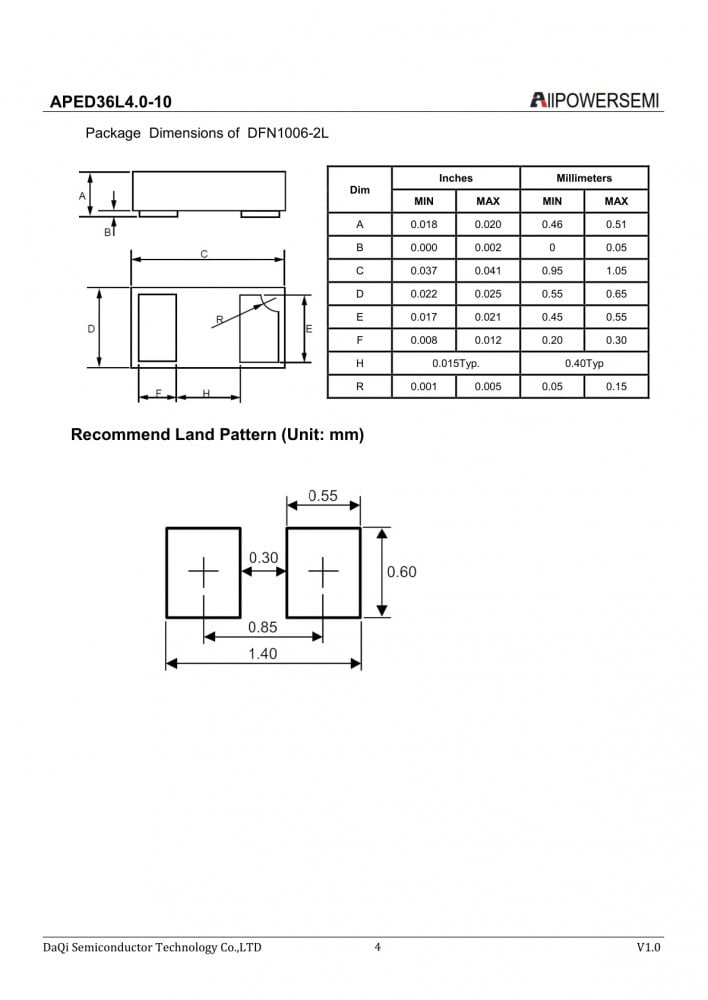 APED36L4.0-10 datasheet page 4