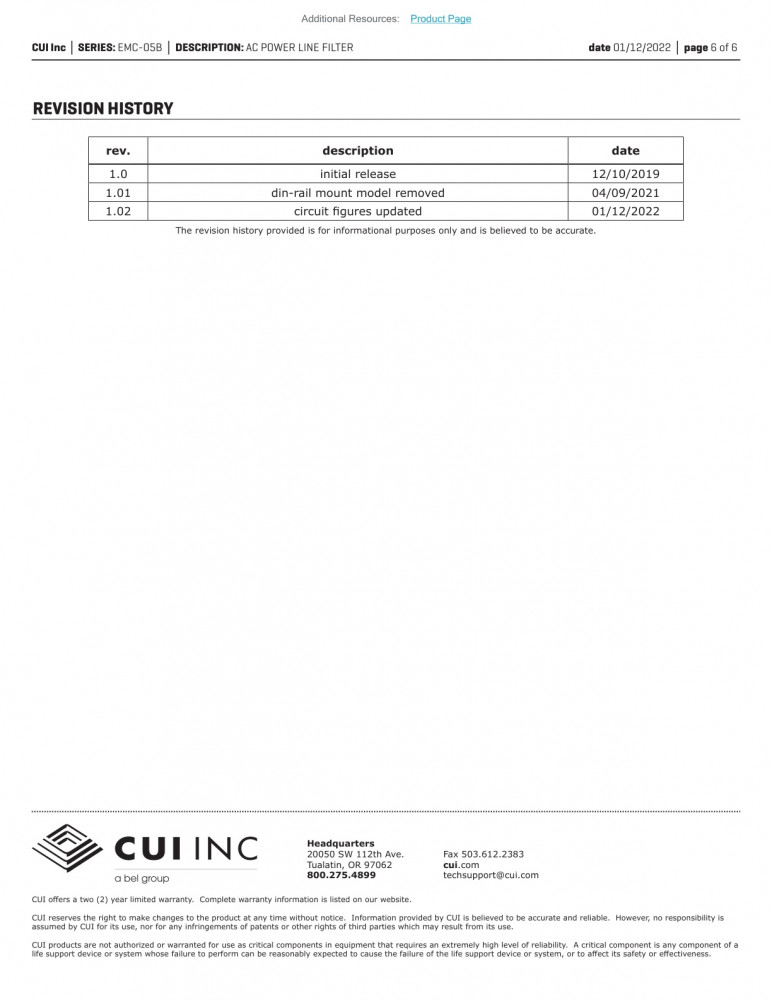 EMC-05B-T datasheet page 6