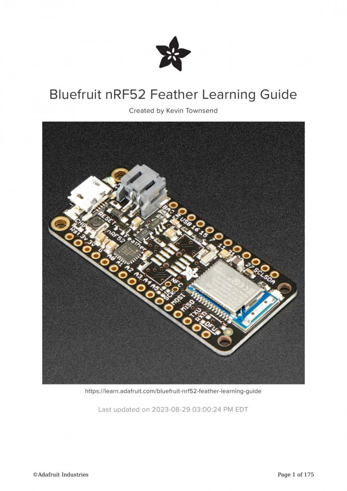 Adafruit 3406 technical document page 1