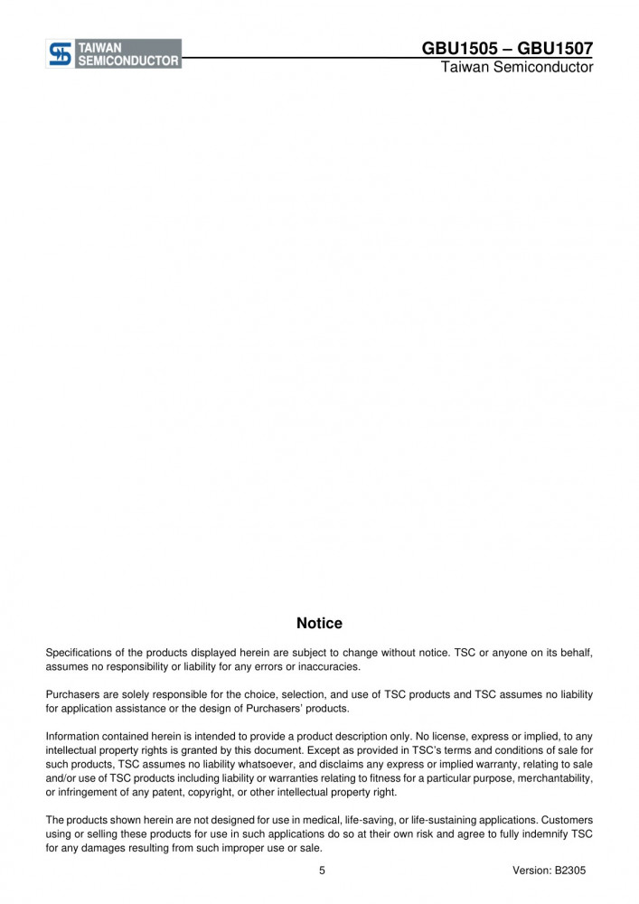 GBU1506 datasheet page 5