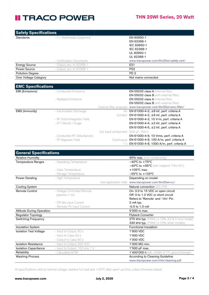 THN 20WI technical document page 3