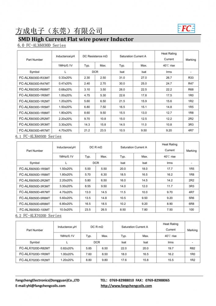 FANGCHENG FC-ALX datasheet page 5