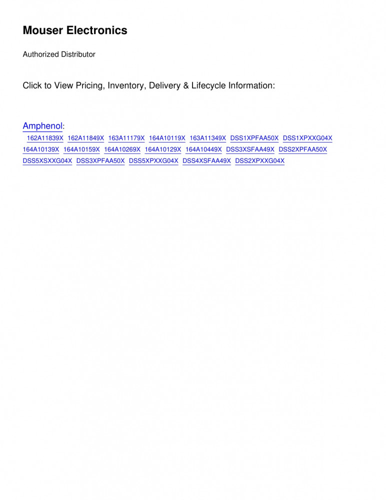 Conec D-Sub connector documentation page 2