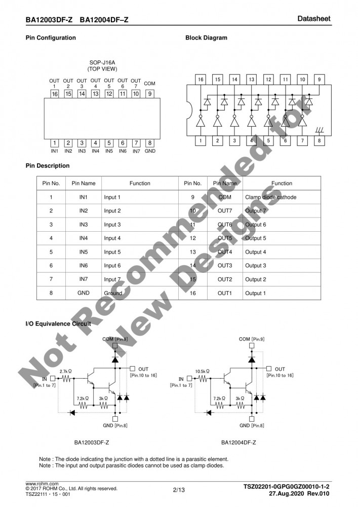 BA12003DF-ZE2 datasheet page 2