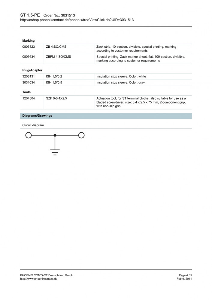 Phoenix Contact ST 1,5-PE 3031513 technical document page 4