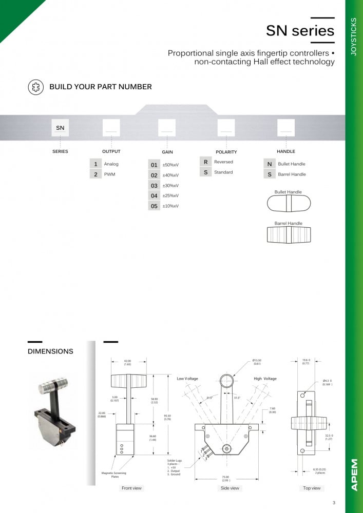 APEM SN101SS datasheet page 3