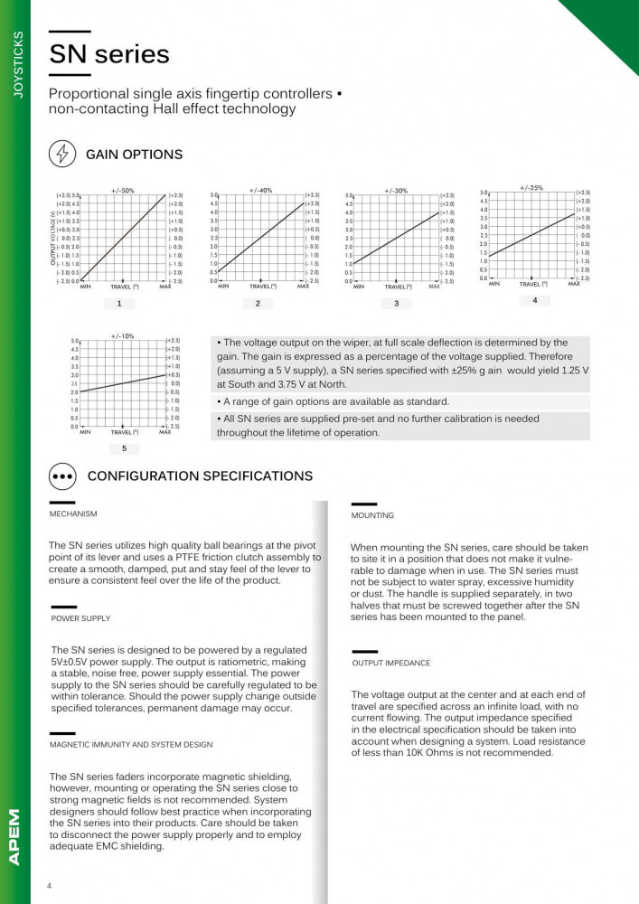 APEM SN101SS datasheet page 4