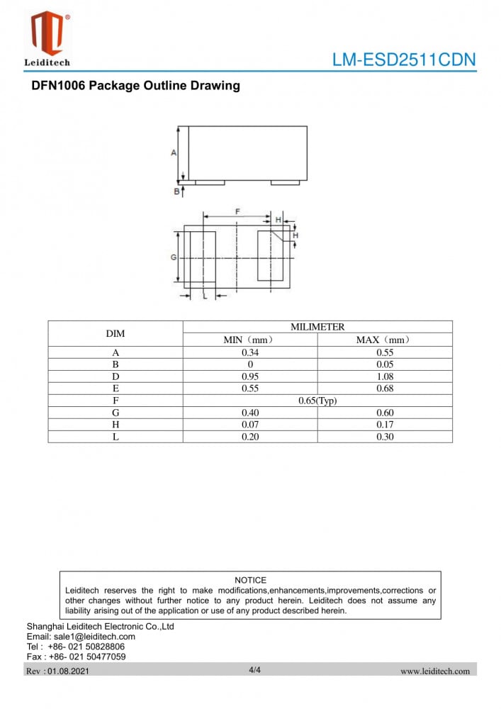 LM-ESD2511CDN datasheet page 4
