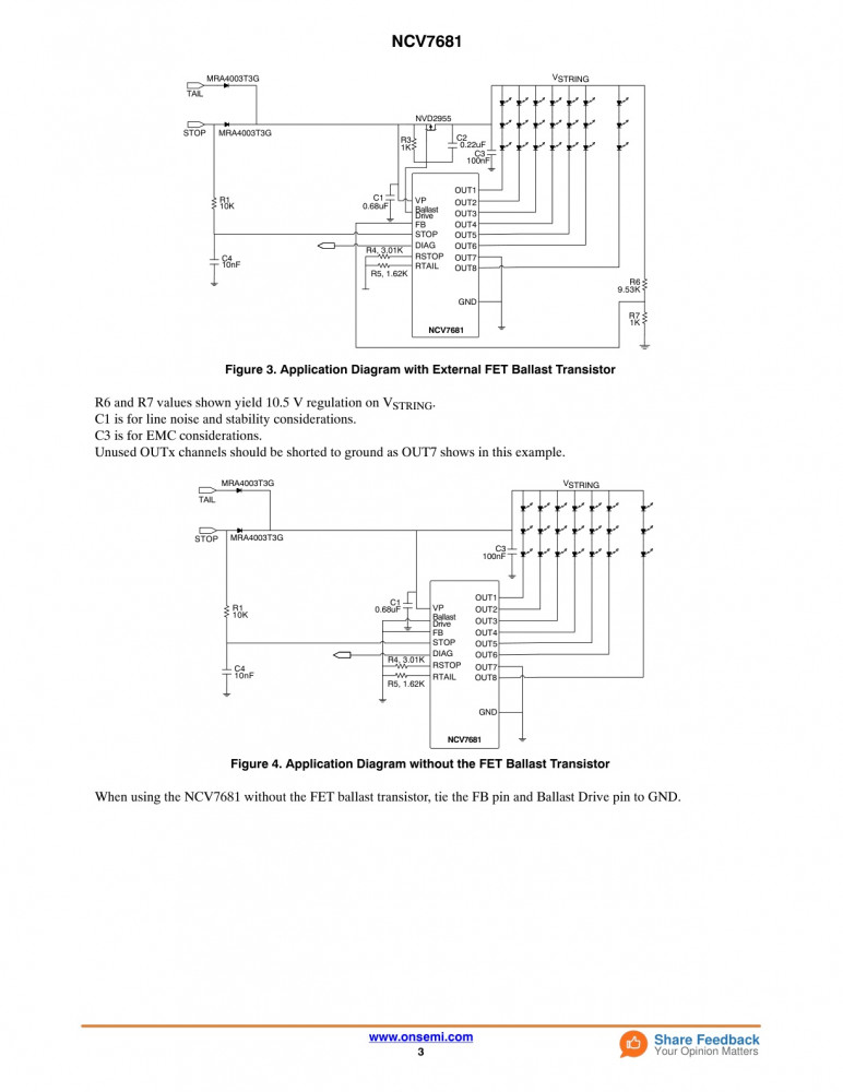 NCV7681 datasheet page 3
