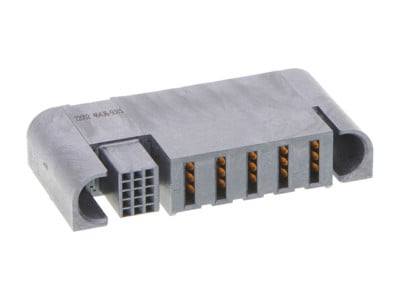 2.54mm, 3.00mm, 5.50mm, 7.50mm Pitch EXTreme Ten60Power Right-Angle Plug Assembly with Guide Pins, 3 AC Power Circuits, 24 Signal Circuits, 4 DC Power Circuits