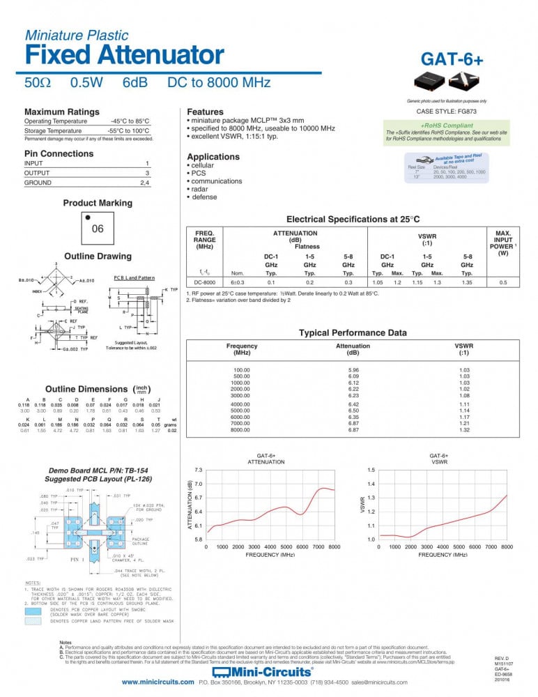 GAT-6+ technical document page