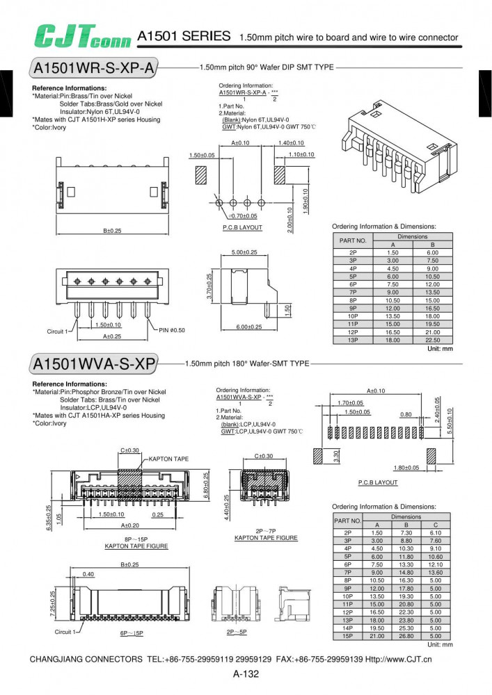 CJT A1501 series datasheet page 8