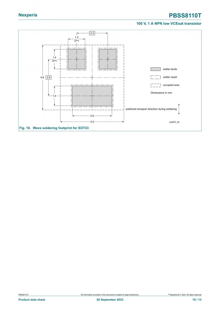 PBSS8110T datasheet page 10