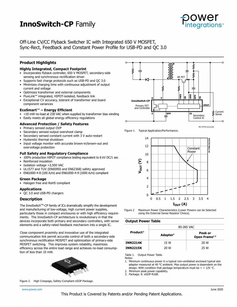 INN2214K datasheet page 1