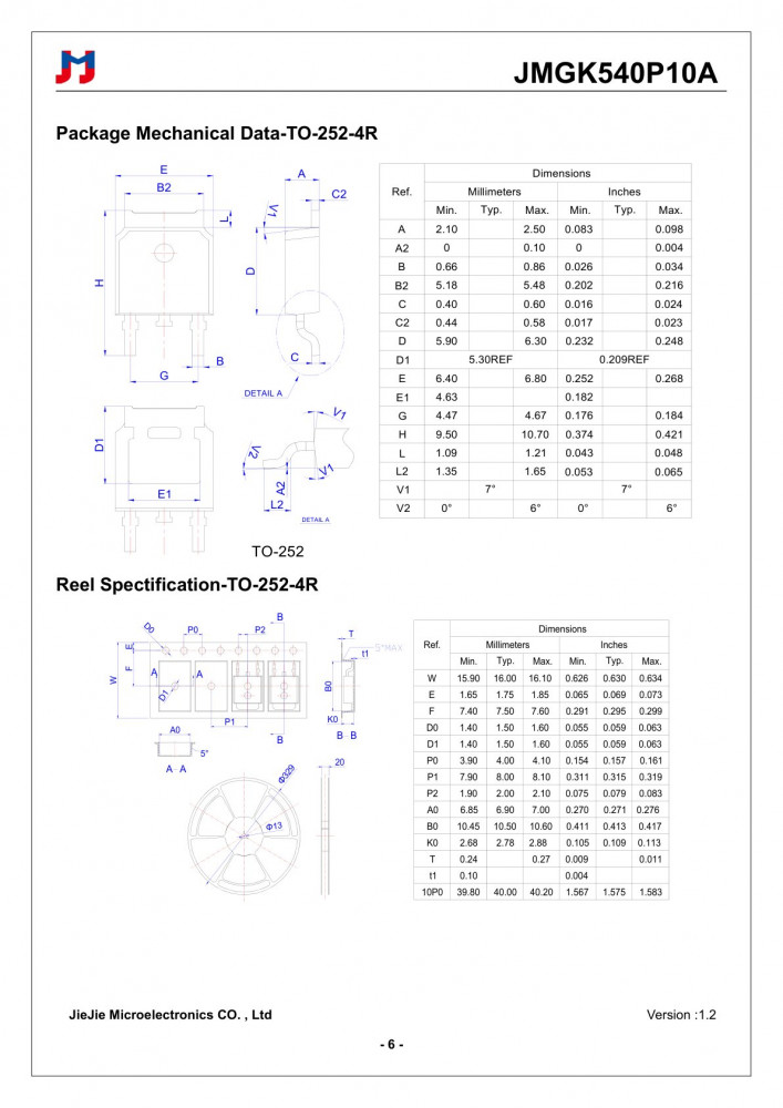 JMGK540P10A datasheet page 6