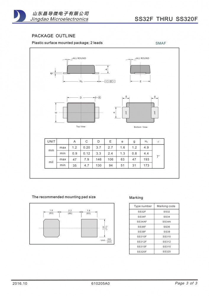 SS34F datasheet page 3