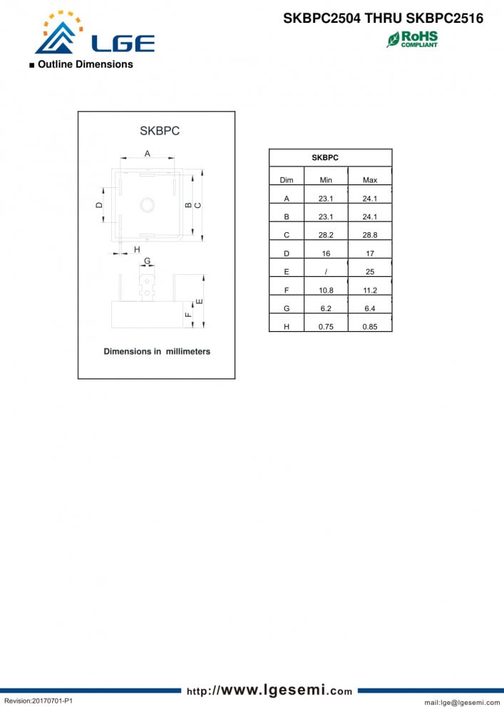 LGE SKBPC2516 datasheet page 3