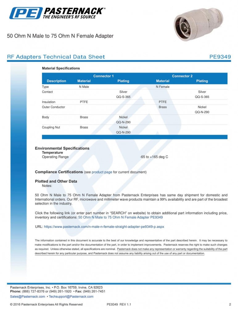 PE9349 technical document page 2