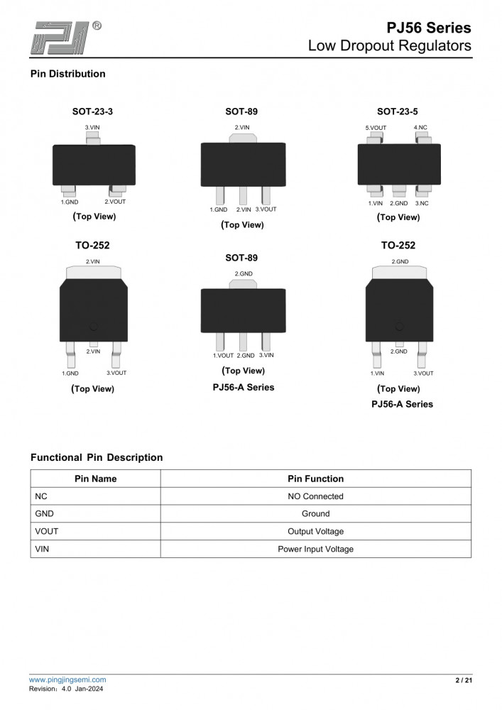 PJ56L50SC datasheet page 2