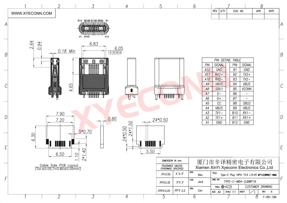 TYPE-C-M84-2JBWP16 technical drawing page 2