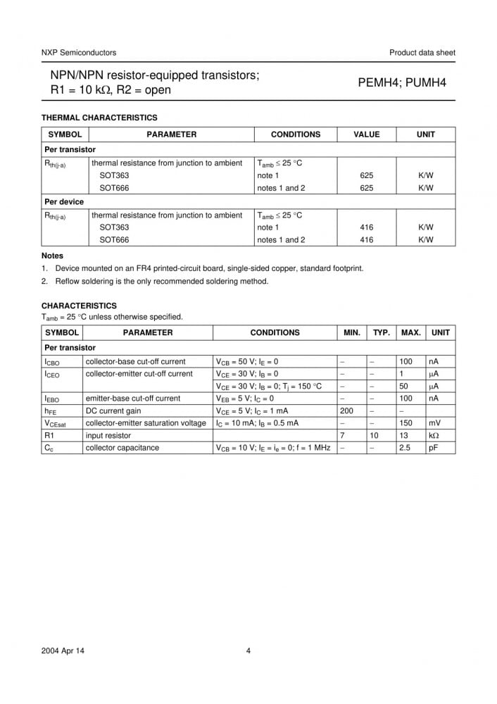PUMH4 datasheet page 5