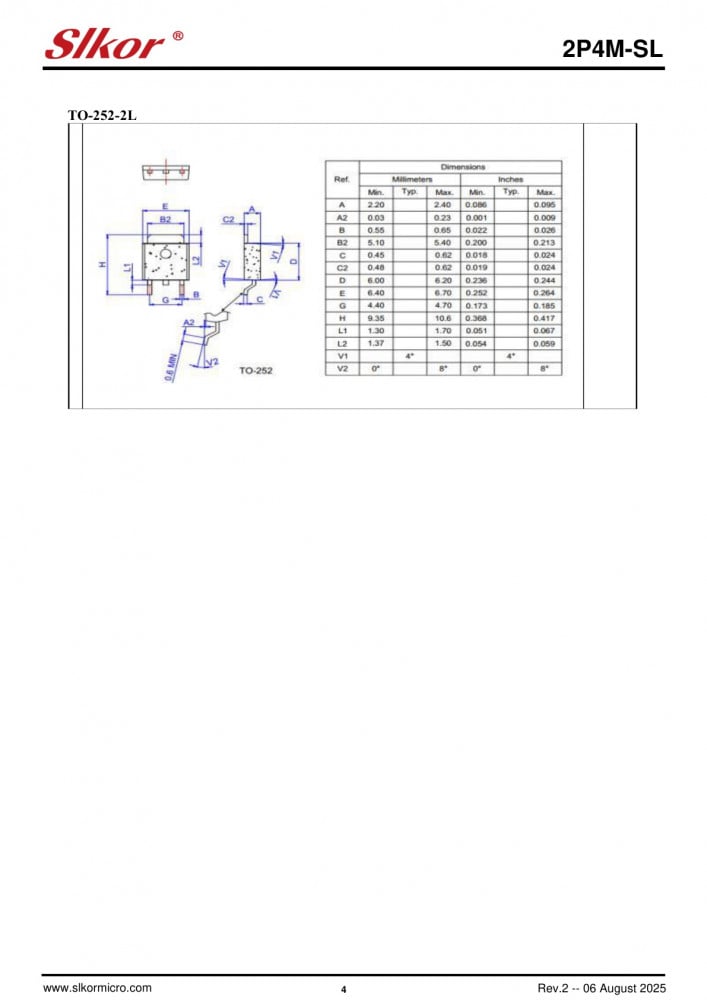 2P4M-SL technical document page 4