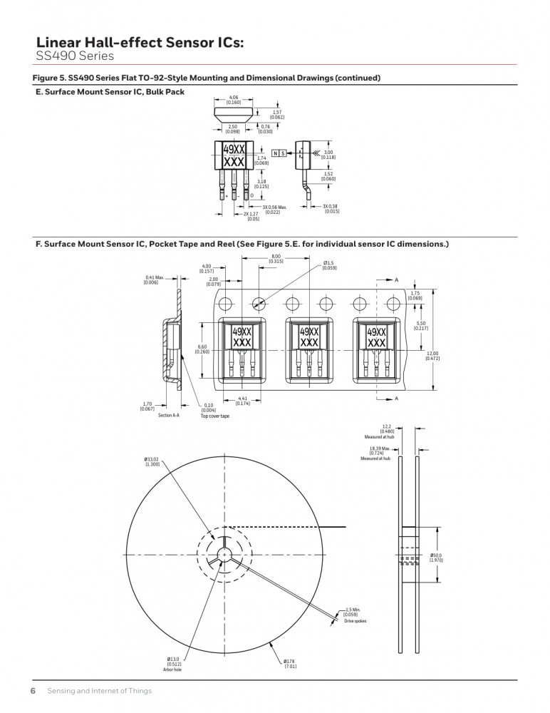 Honeywell SS490 Series datasheet page 6