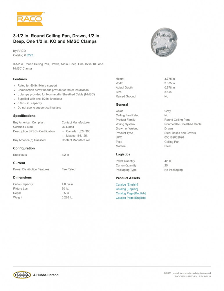 8292 product document preview