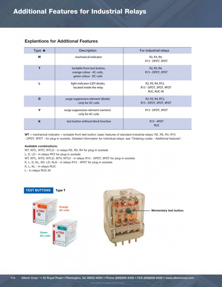Altech relay interface documentation page 5