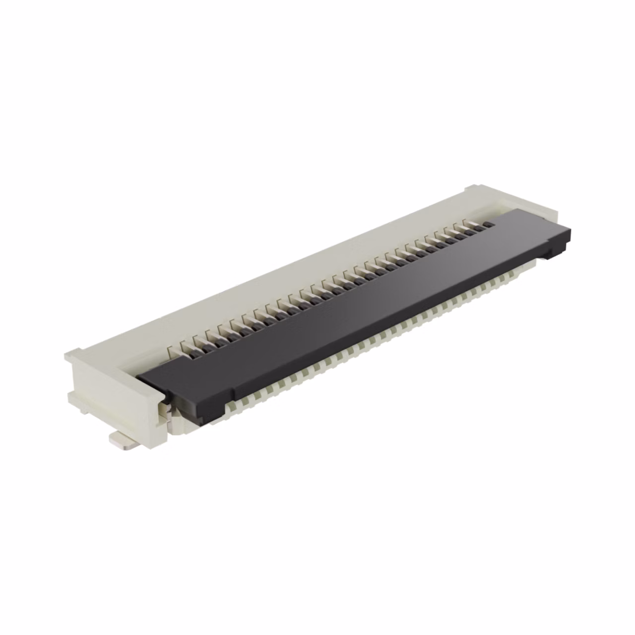 Easy-On FFC/FPC Connector, 0.50mm Pitch, 1.90mm Height, Single Bottom Contact (FS19), Right-Angle, Surface Mount, ZIF, 28 Circuits, Tin-Bismuth Plating for sale
