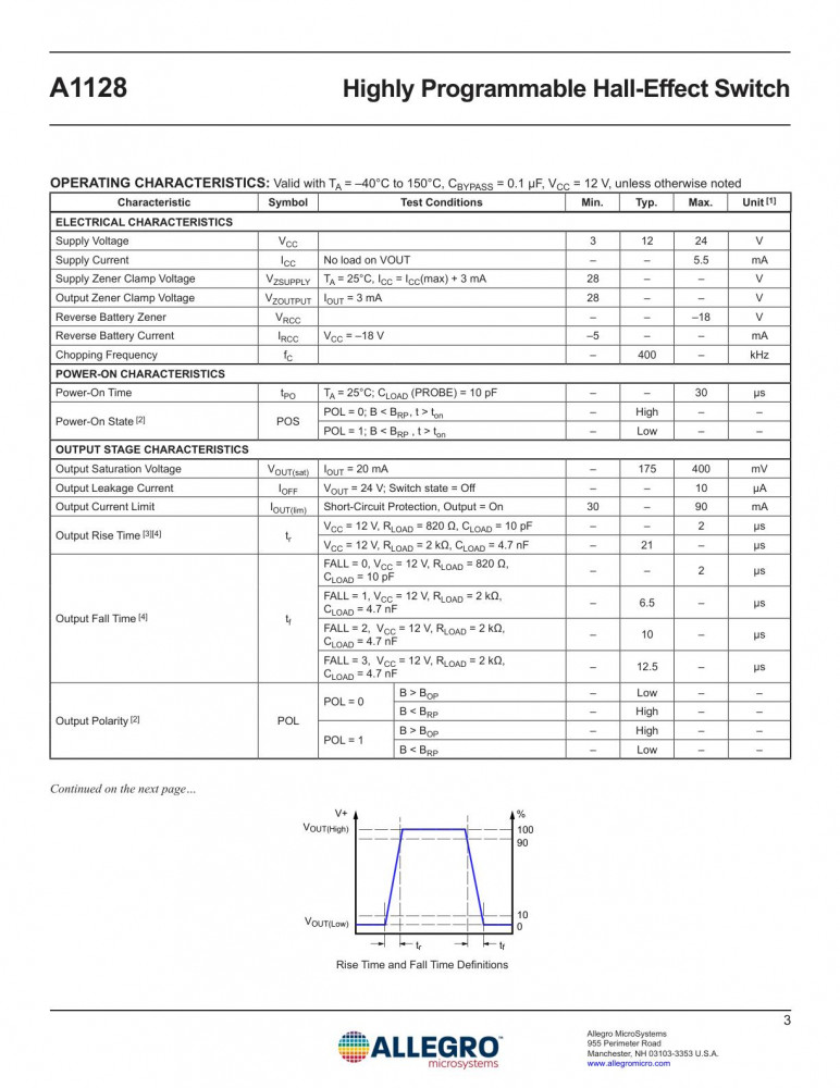 A1128LUATS-T datasheet page 3