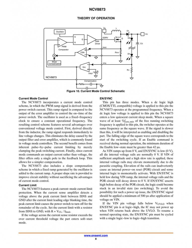 NCV8873 document page 8