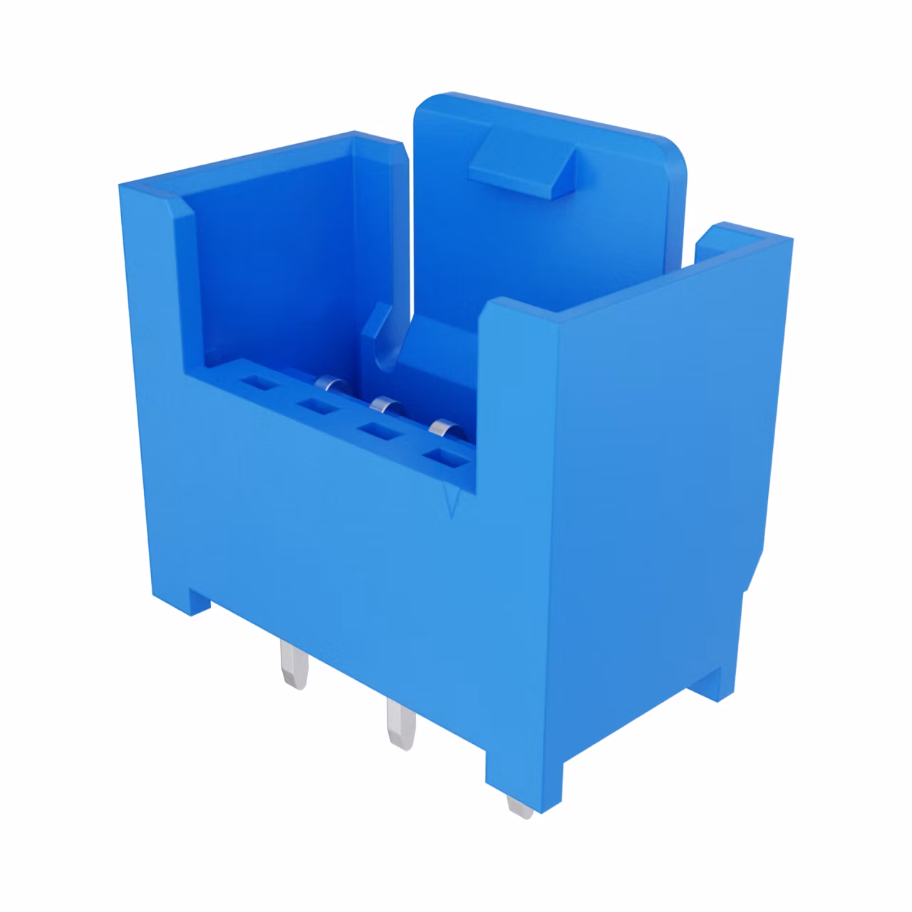 Appli-Mate RAST 2.5 Header, Vertical, 5 Circuits, Tin (Sn) Plating, Glow-Wire Capable, Positioning Keys B, C, D and E Blocked, with Latch, Blue for sale