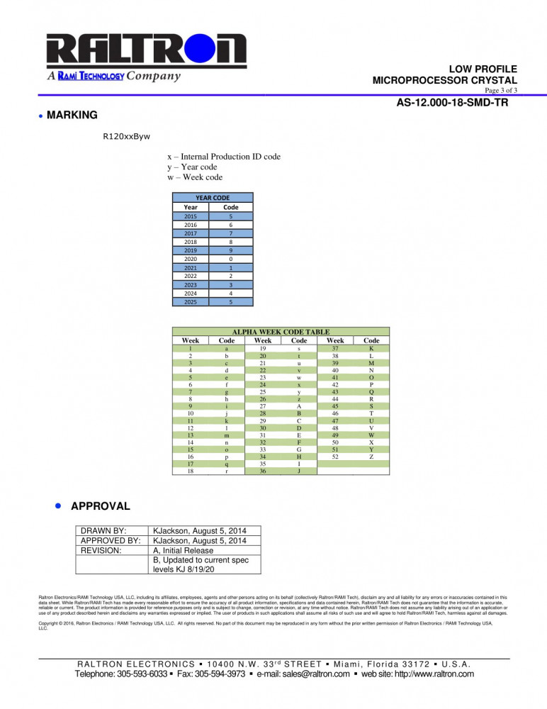 AS-12.000-18-SMD-TR technical document page 3