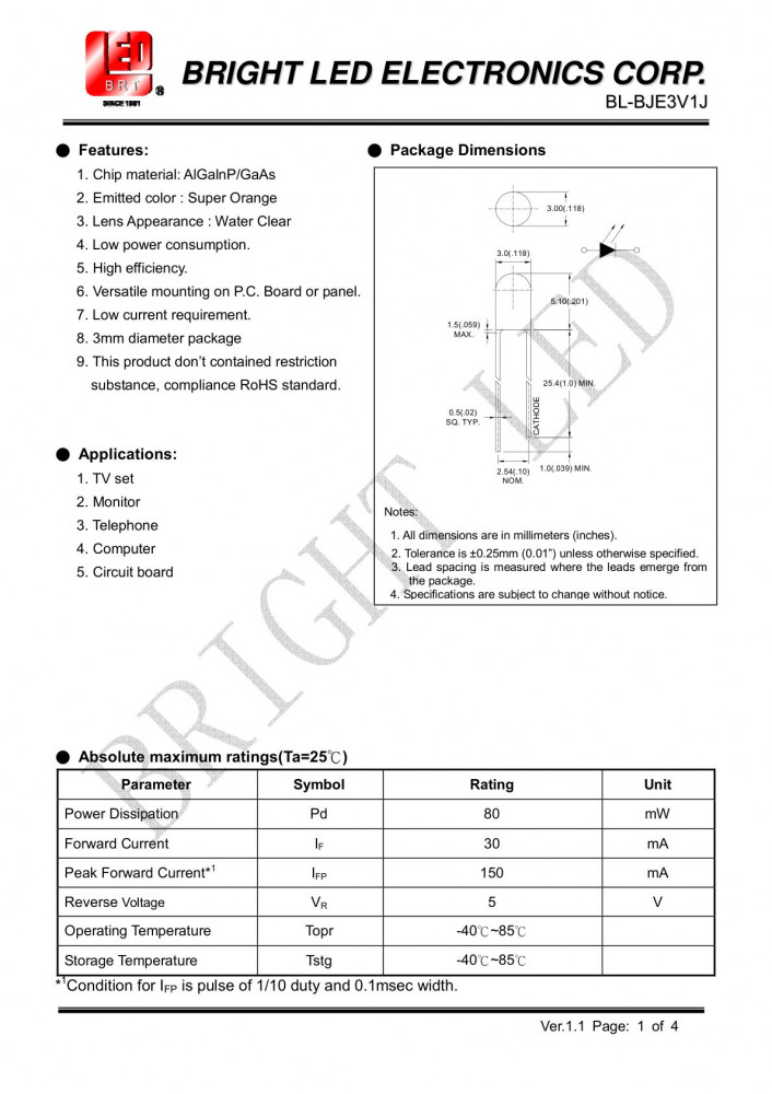 BL-BJE3V1J documentation page 1