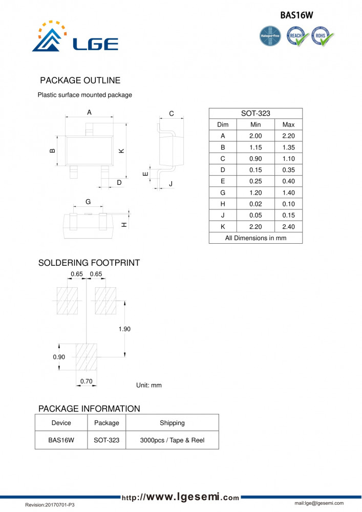 LGE BAS16W datasheet page 3
