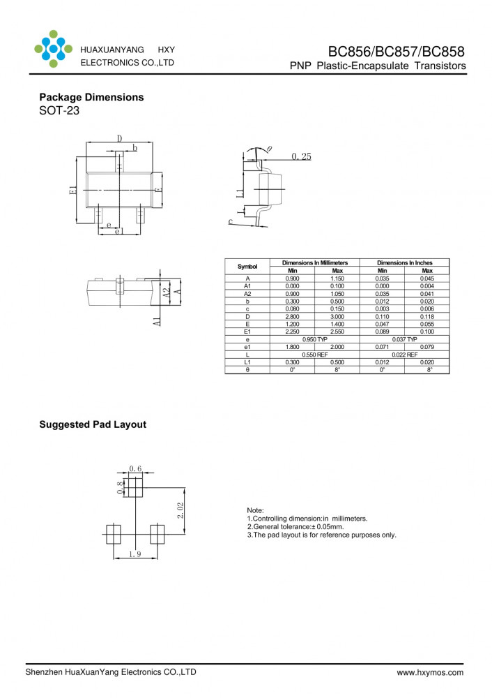 BC856B technical document page 5