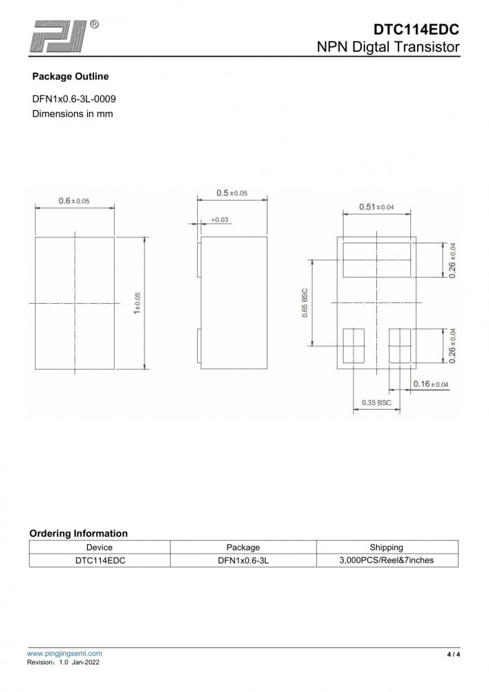 DTC114EDC datasheet page 4