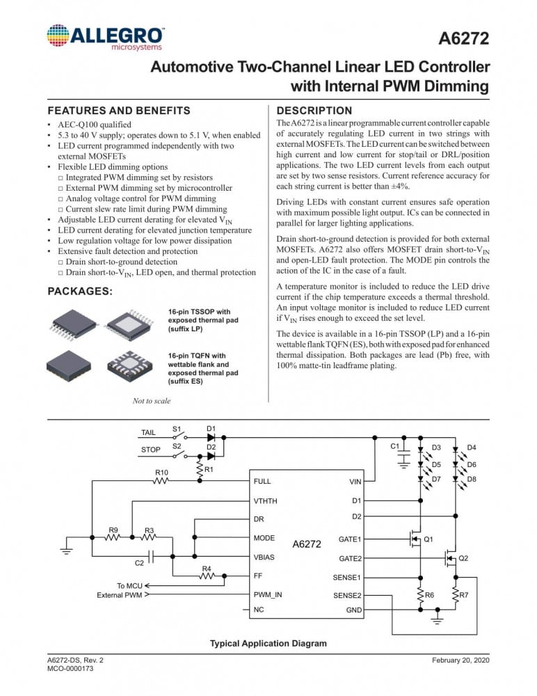 A6272 datasheet page 2
