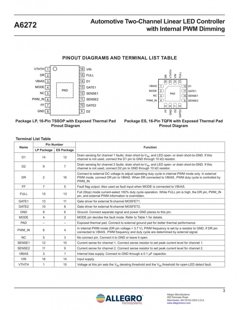 A6272 datasheet page 4