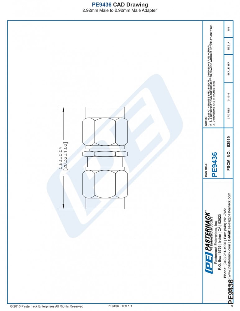 PE9436 technical document page 3