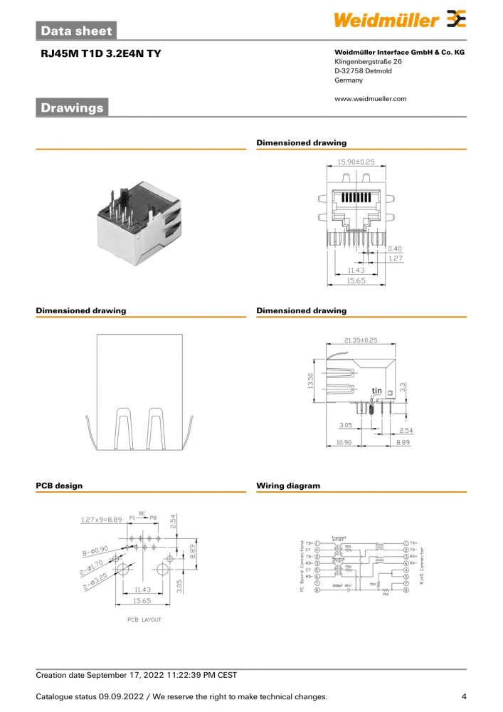WEIDMULLER 2474160000 technical document page 4