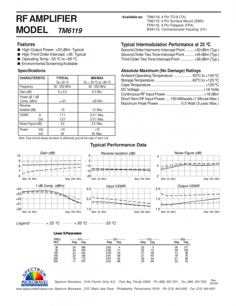 TM6119 technical document preview