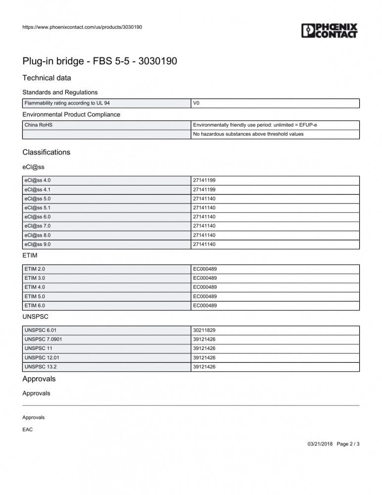 Phoenix Contact 3030190 document page 2